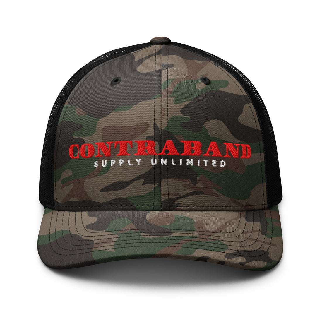 Contraband trucker camo (red) – Contraband Supply Unlimited