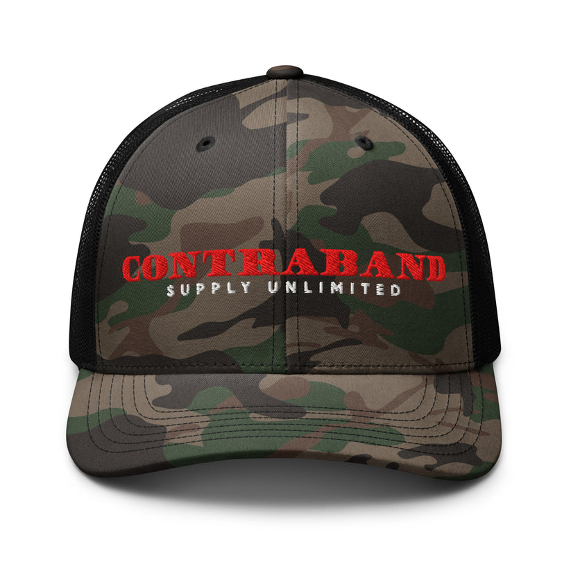 Contraband trucker camo (red) – Contraband Supply Unlimited